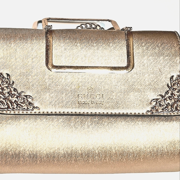 Gucci | Bags | Gucci Gold Metallic Crossbody Bag | Poshmark
